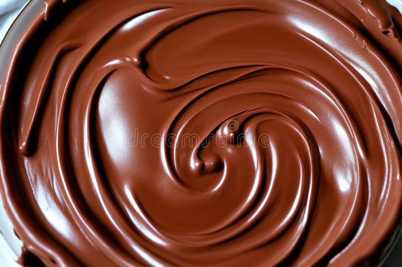 Melted chocolate swirl stock image. Image of delicious - 271246409