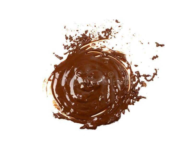 Melted Chocolates Texture Background Isoalted, Liquid Chocolate Cream ...