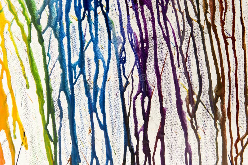Melted Crayons Background Crayon