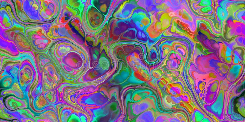 Melted Crayons Marbled Seamless Tile in Strong Colors Stock Image ...