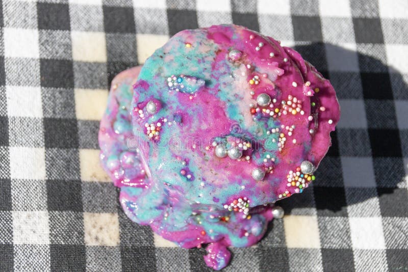 A Melted Cupcake stock image. Image of icing, sitting - 152316965