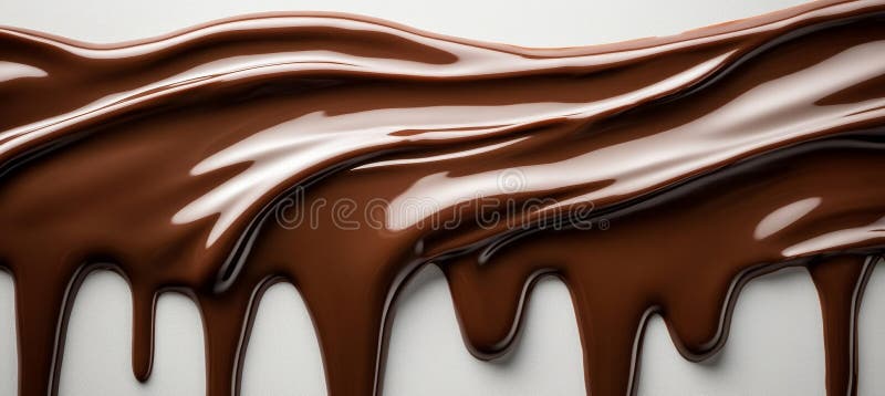 Melted Dark Chocolate Sweet Background. Liquid Chocolate Waves Texture ...