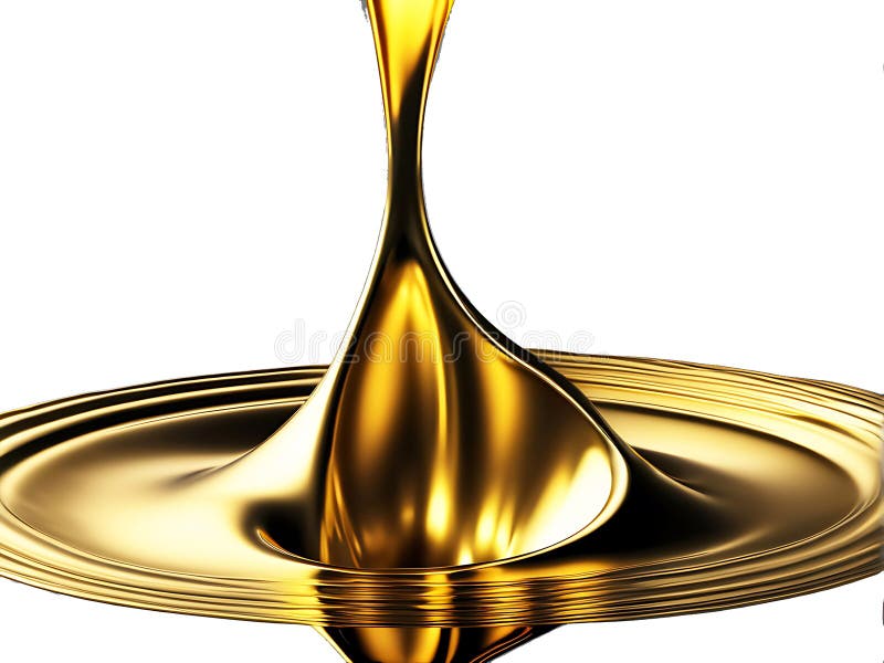 Melted Gold Dripping Isolated Generative AI Stock Illustration ...