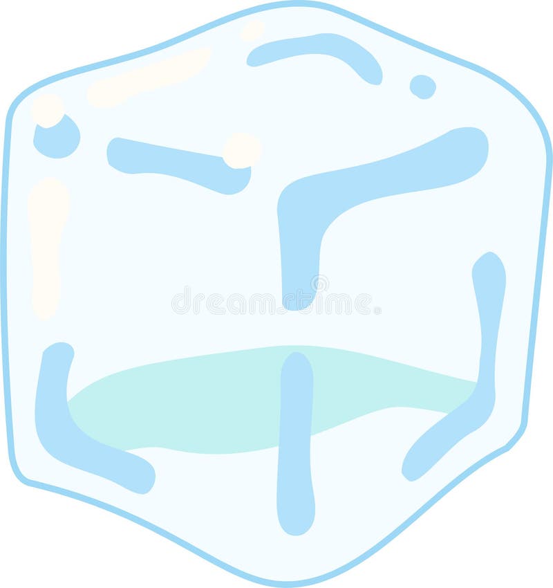 Melted Ice illustration stock vector. Illustration of water - 198209934