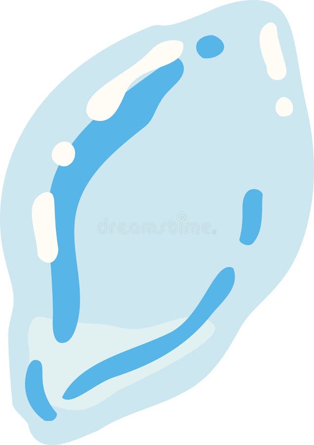 Melted Ice illustration stock vector. Illustration of reflection ...