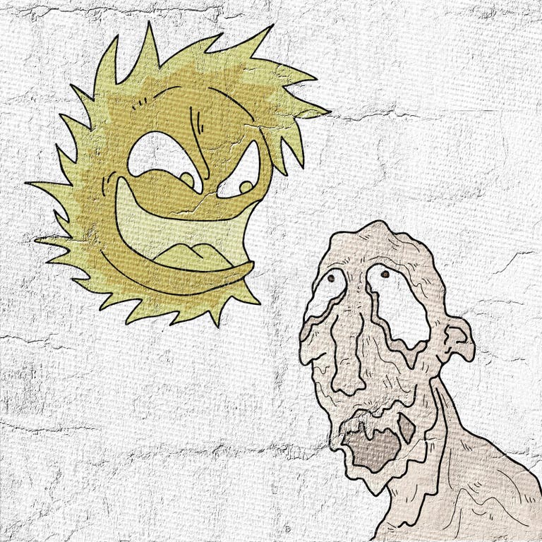 Melted man stock illustration. Illustration of beautiful - 139986904