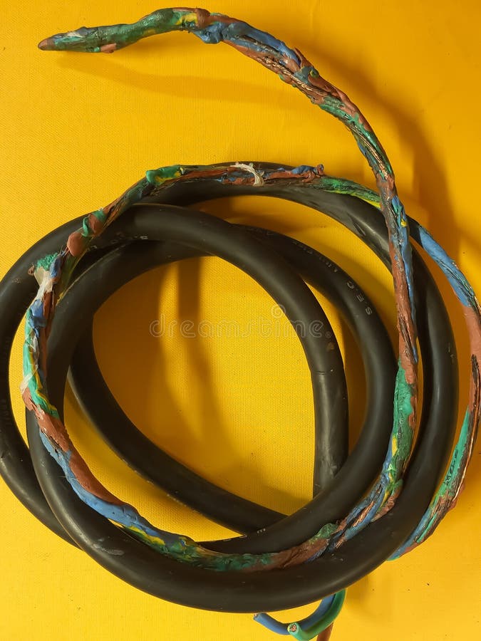 Melted Power Cable Can Cause Fire Stock Photo - Image of power, fire ...