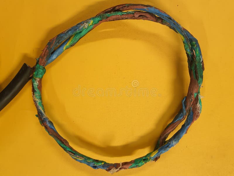 Melted Power Cable Can Cause Fire Stock Image - Image of cause, power ...