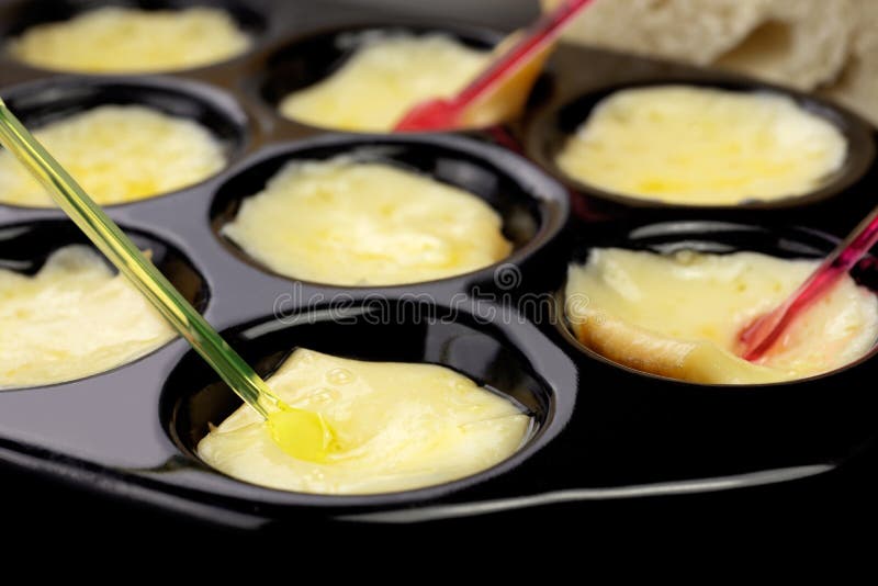 Melted Provolone Chesse Snacks Stock Photo - Image of healthy, isolated ...