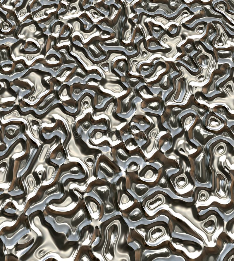 Melted silver metal stock illustration. Illustration of unprocessed ...