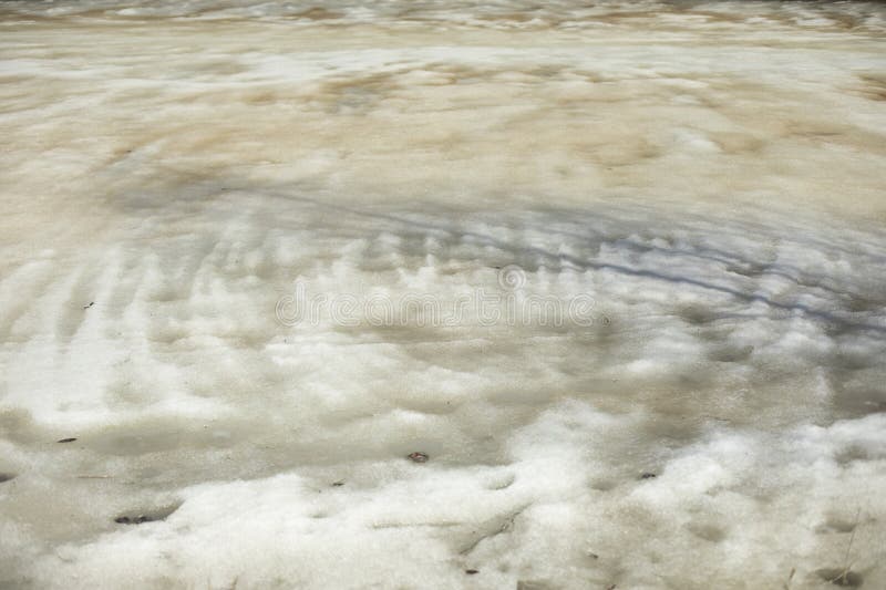 Melted snow on lake stock image. Image of scenic, finland - 298201737