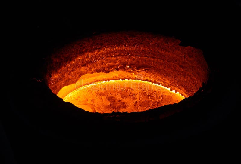 Melted steel stock photo. Image of furnace, blast, glow - 35973830