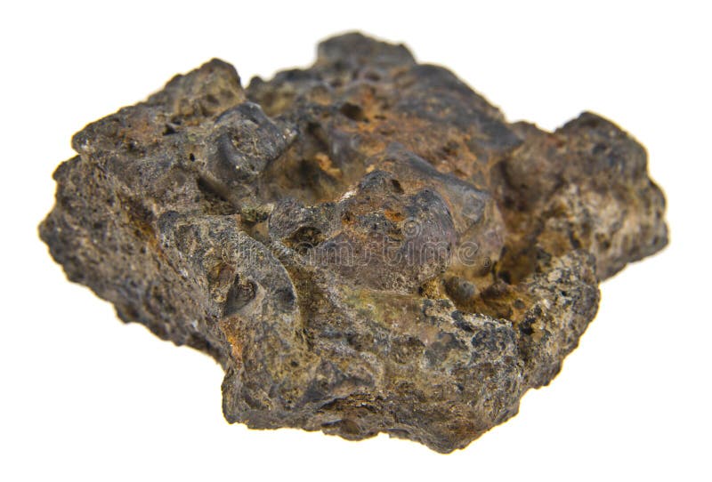 Melted Stone Isolated on White Background Stock Photo - Image of ...