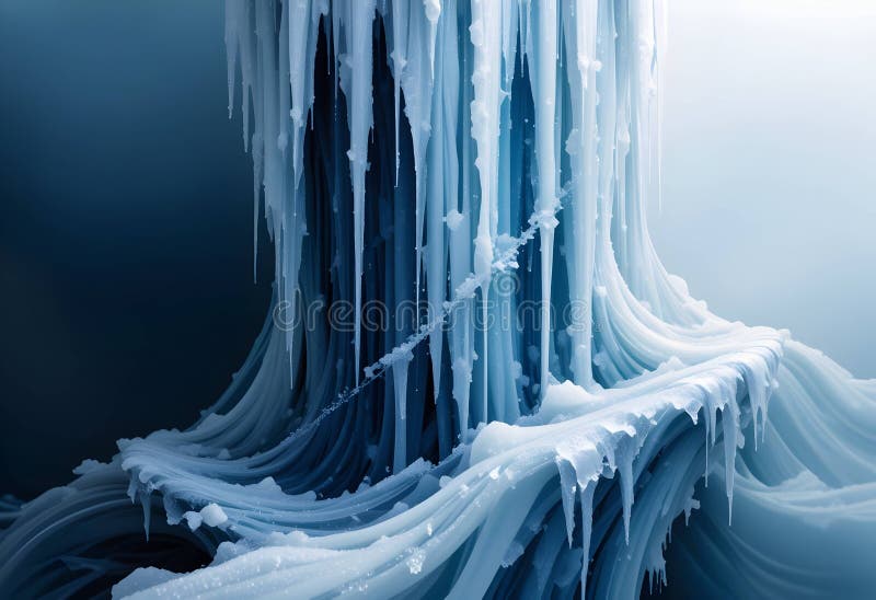 Melting Blue and White Wax Texture, Abstract Dripping Ice Effect, Cold ...