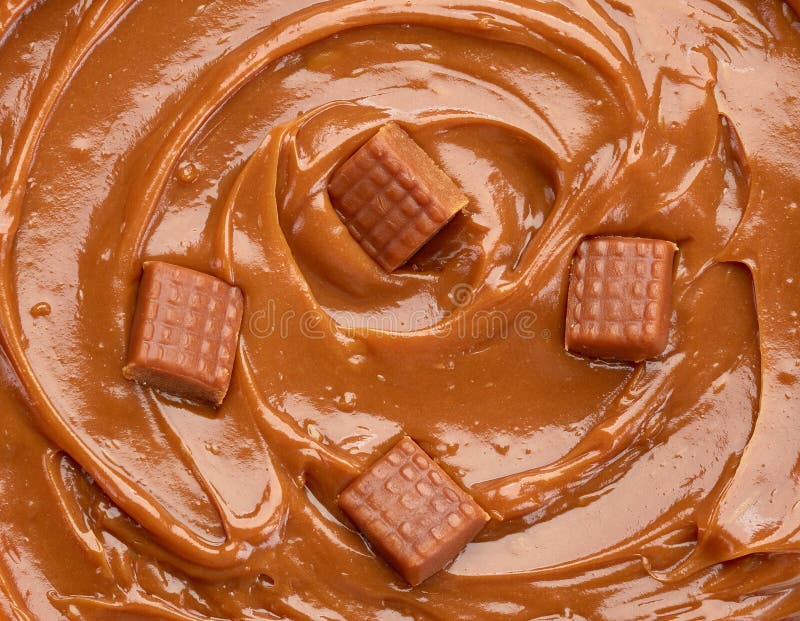 Melting caramel candies stock photo. Image of pouring - 74156284