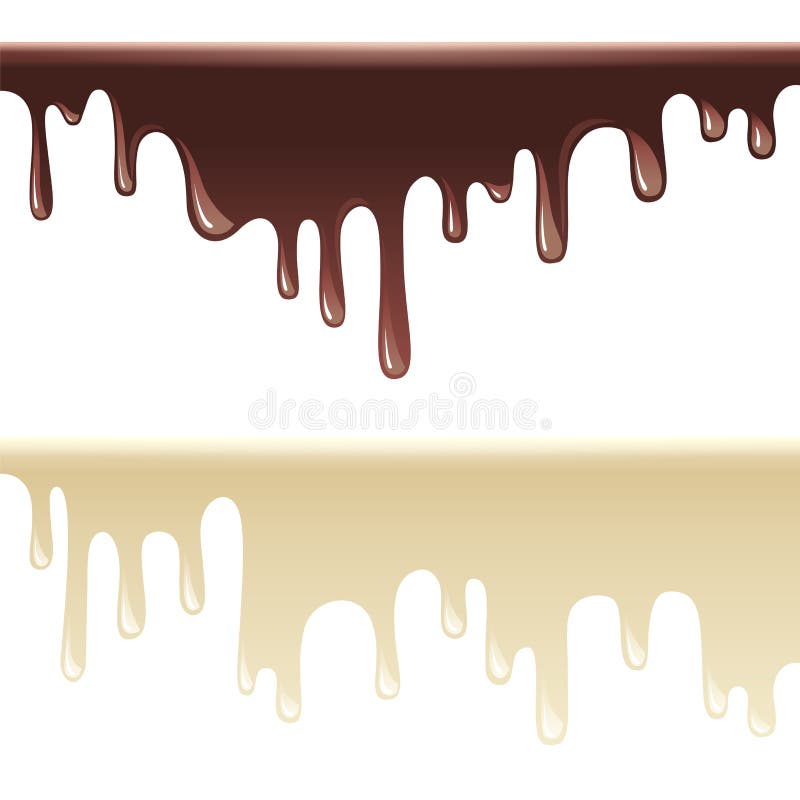 Melting chocolate stock vector. Illustration of milk - 39623139