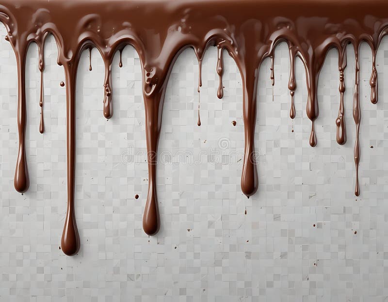 Melting Chocolate Dripping Background Texture Image Stock Illustration ...