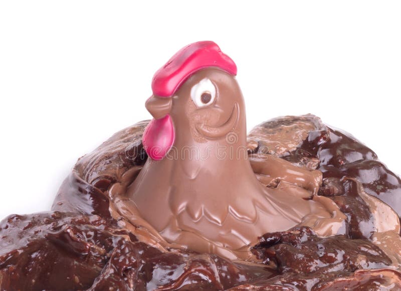 Melted Chocolate Easter Bunny Stock Photo - Image of gift, soft: 112730130