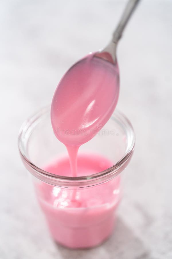 Melting chocolate stock photo. Image of pink, food, melting - 259104484