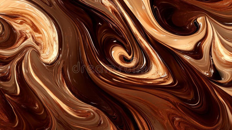Melting Chocolate Texture, Brown and Glossy Stock Image - Image of ...
