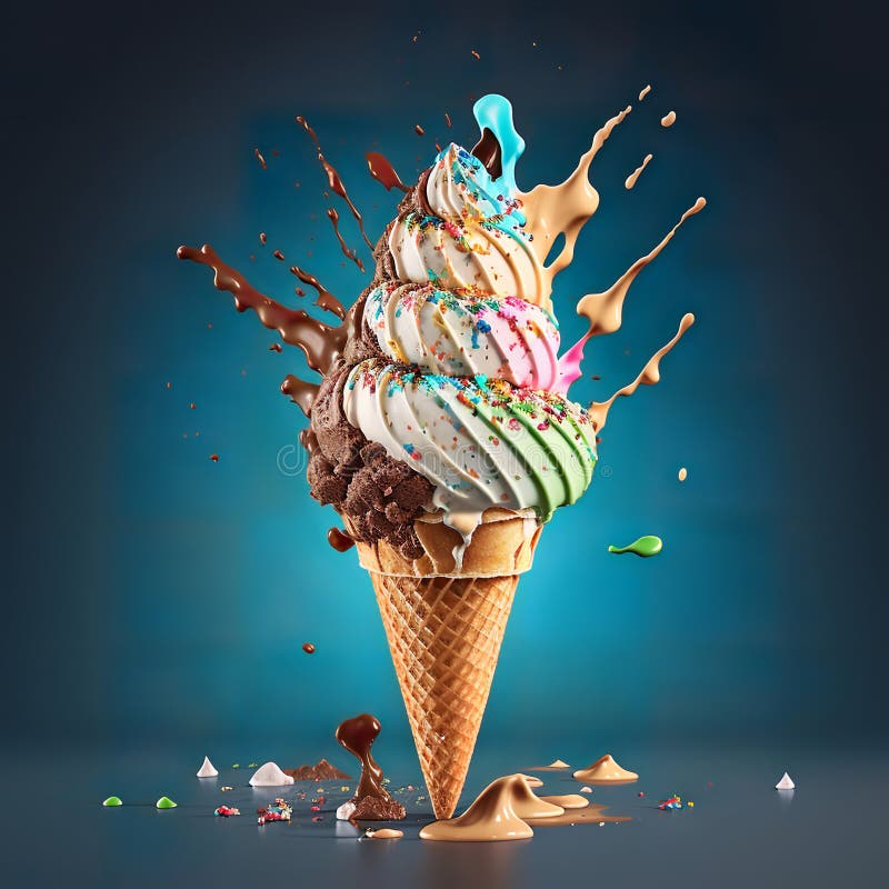 Icecream Explosion Stock Illustrations – 136 Icecream Explosion Stock ...