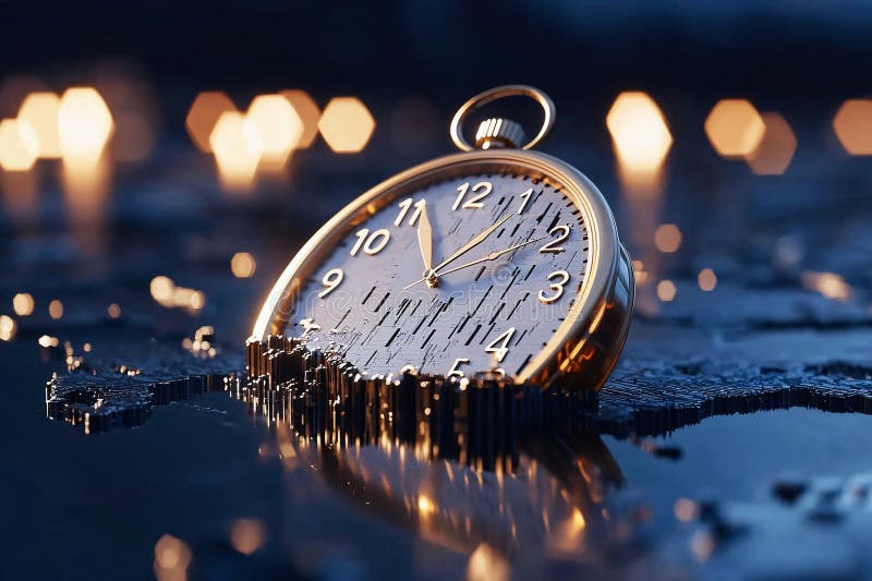 A Melting Clock Face Transitions into Graphs of Economic Decline ...