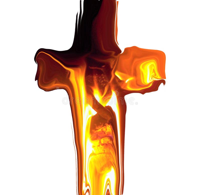 Melting cross stock photo. Image of easter, yellow, jesus - 8488116