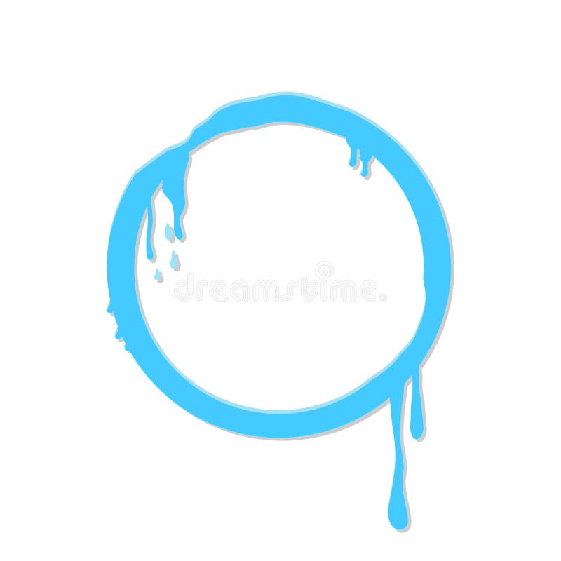Melting Cut Paper Art Round Frame. Vector Stock Vector - Illustration ...