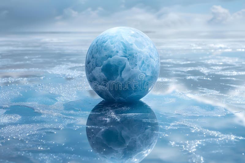 Melting Earth: a Reflection on Climate Change. Concept Climate Change ...