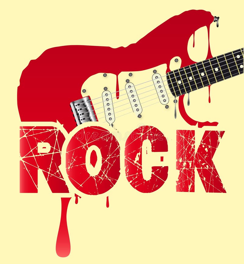 Melting Ice Guitar Background Stock Vector - Illustration of cold ...