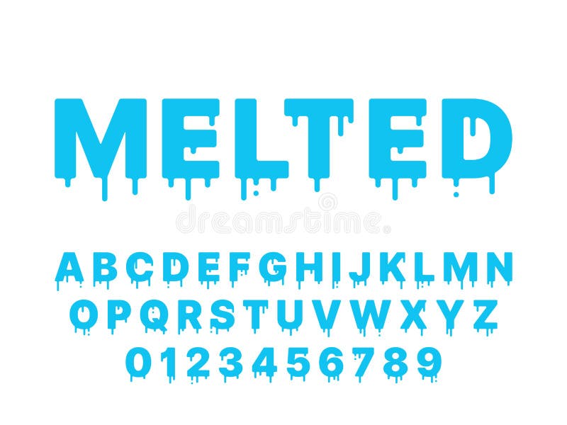 Melting Ice Font