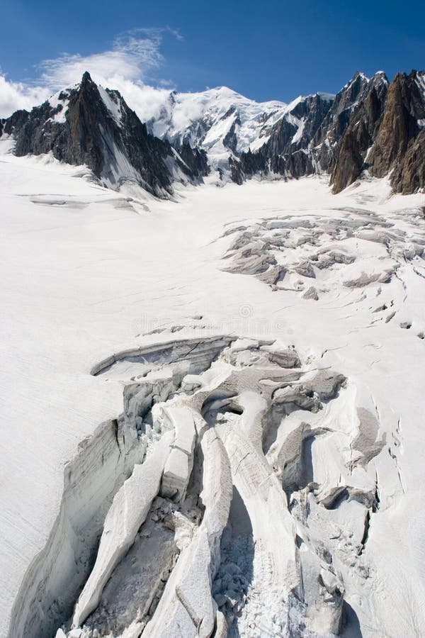 Melting Glacier - Chamonix, France Stock Photo - Image of mountain ...
