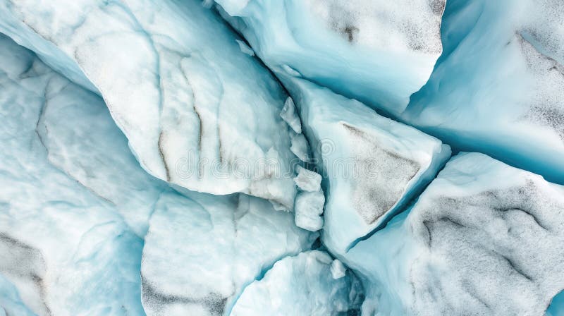 Melting Glacier with Exposed Rock, Climate Change Impact, Environmental ...