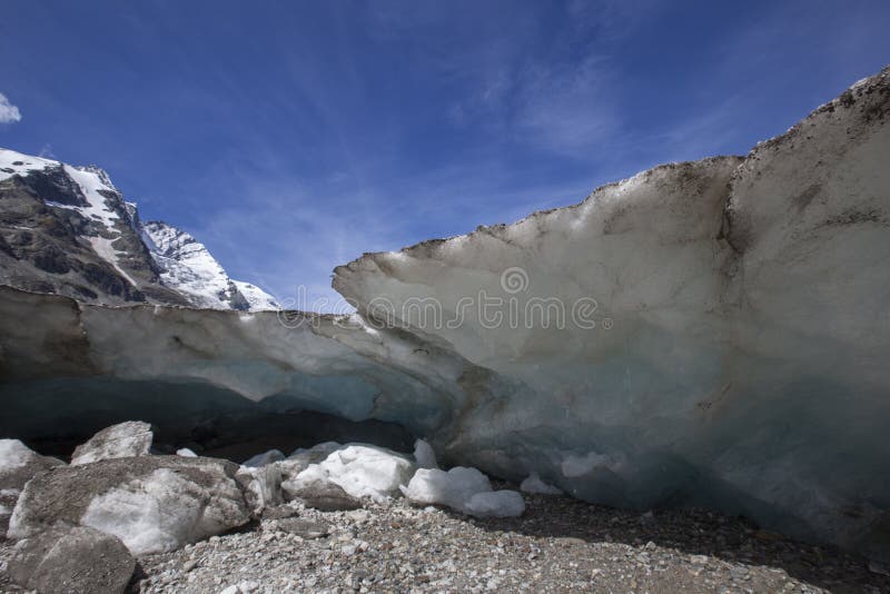 Melting Mountain Glacier - Stock Photo Stock Photo - Image of beautiful ...
