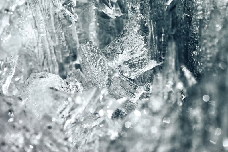 Melting Ice Background Texture Stock Image - Image of macro, crystal ...
