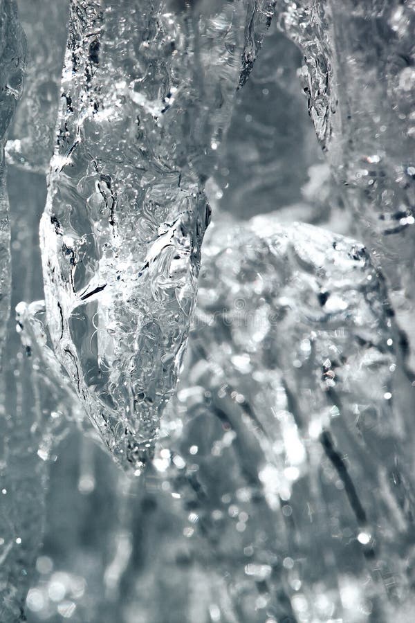 Melting Ice Background Texture Stock Image - Image of bokeh, close ...
