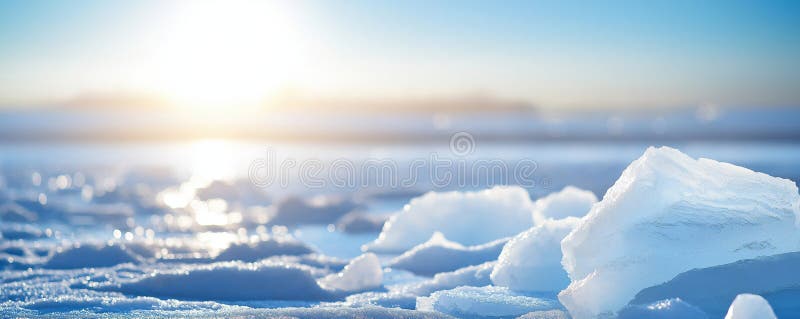 Melting Ice Caps Under Bright Sun, Global Warming, Environmental Impact ...