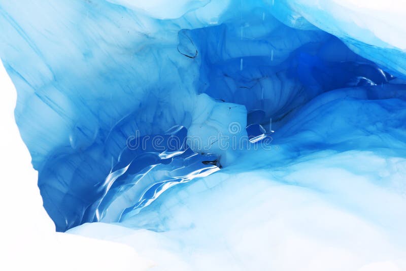 Melting Ice Cave at Fox Glacier, New Zealand Stock Image - Image of ...