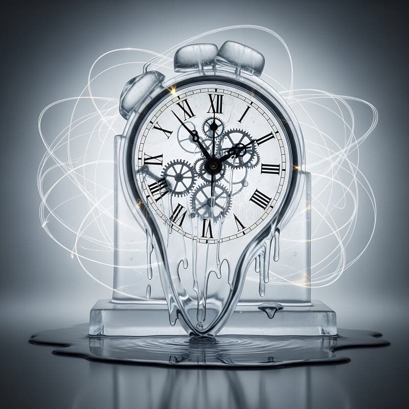 Abstract Melting Ice Clock Stock Illustrations – 67 Abstract Melting ...