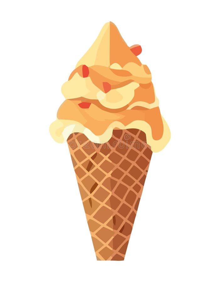 Melting Ice Cream Cone Stock Vector Illustration Of Candy 275024314