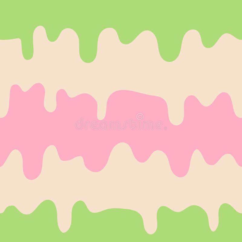 Melting ice cream pattern stock vector. Illustration of summer - 222849611
