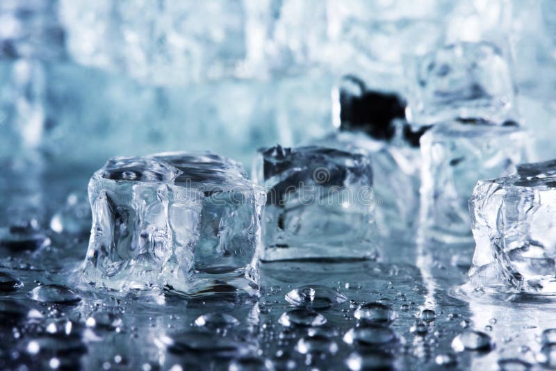 Melting ice cubes stock image. Image of clear, cube, cool - 13754063