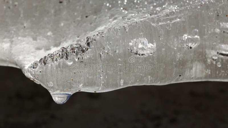 Extreme Close Up Dripping Water from Faucet. Leaking Tap Stock Footage ...