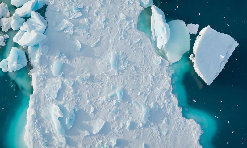 Melting Ice is an Impact and a Symptom of Climate Change. Stock Photo ...
