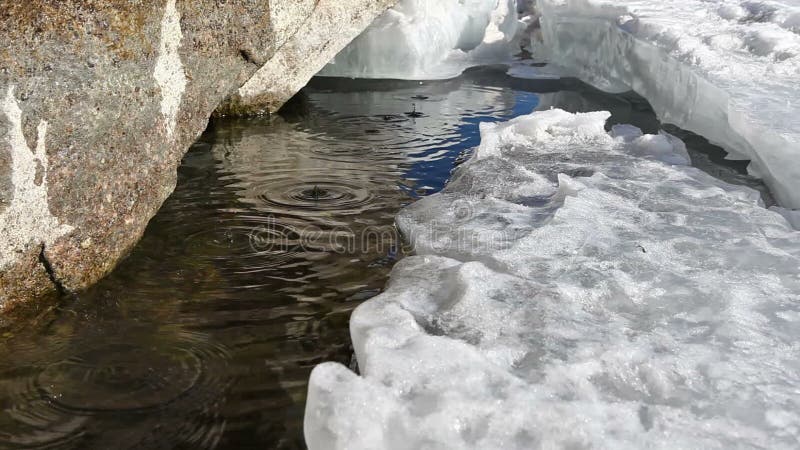 Melting Ice on Lake in Spring. Stock Footage - Video of water ...