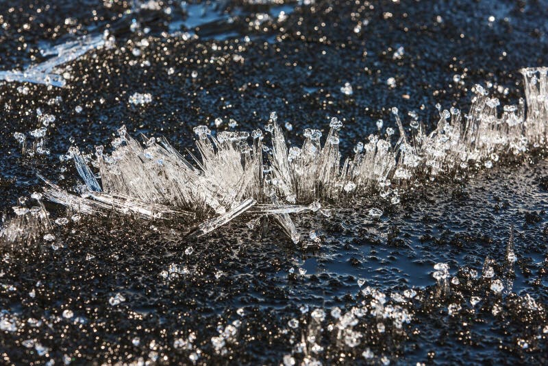 Melting ice in spring stock image. Image of frozen, nature - 94501381
