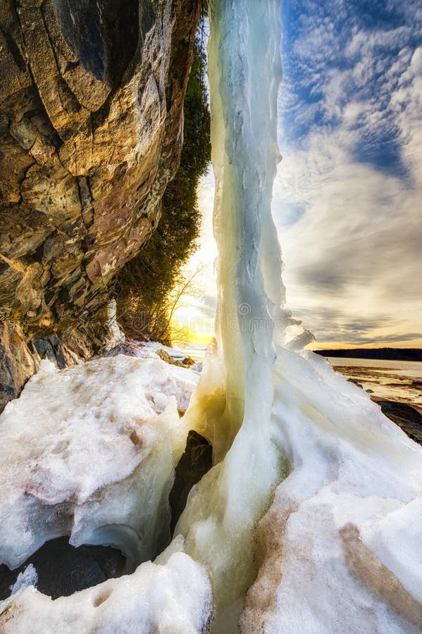 Melting Ice Spring Landscape Stock Image - Image of landscape, coast ...