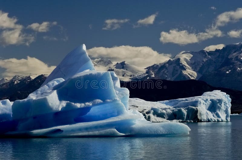 Melting Iceberg from Dyeing Glacier Drifting Away Stock Image - Image ...