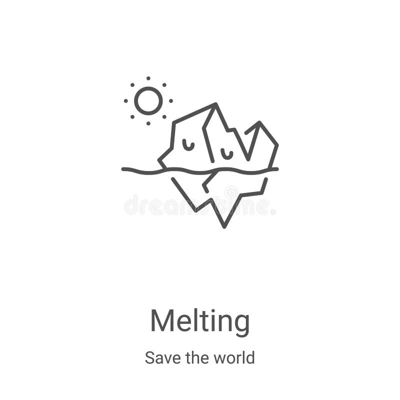 Melting Icon Vector. Trendy Flat Melting Icon From Nature Collection ...