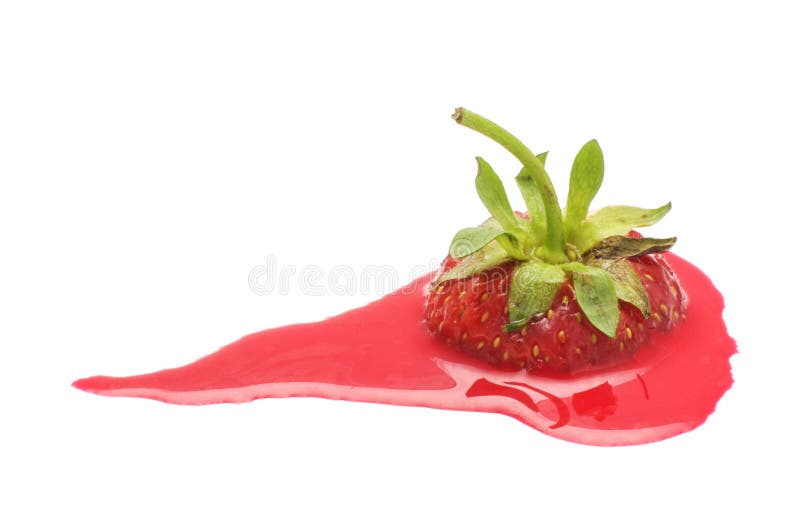 462 Melting Strawberry Isolated White Background Photos - Free ...